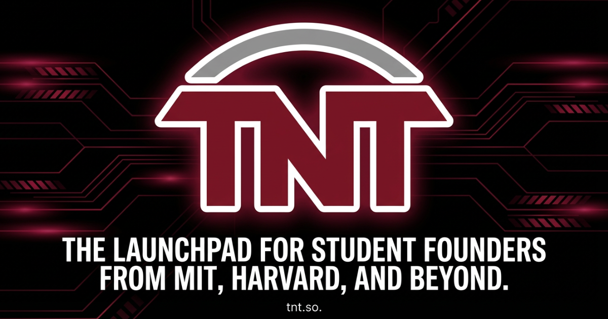 Apply to TNT Accelerator | AI & Deep Tech | MIT & Harvard